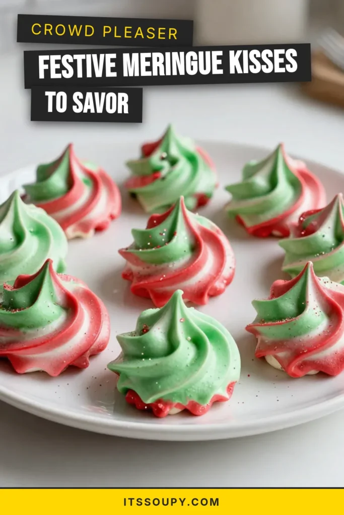 Christmas Meringue Kisses Festive and Sweet Treat - Its Soupy